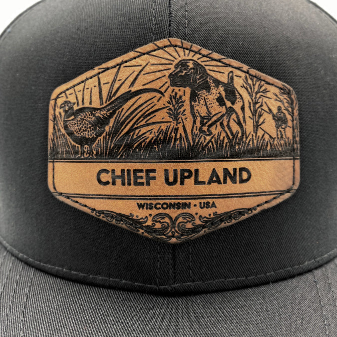 Snapback - Black/Black Twill - Rooster Lockdown Patch Hat – Chief Upland